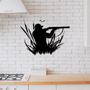 Laser Cut Engrave Duck Hunting Wall Art Decal DXF, Hunting Panel Dxf ...