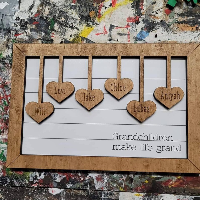Grandchildren Make Life Grand, Gift for Grandmother, Mother's Day Gift ...