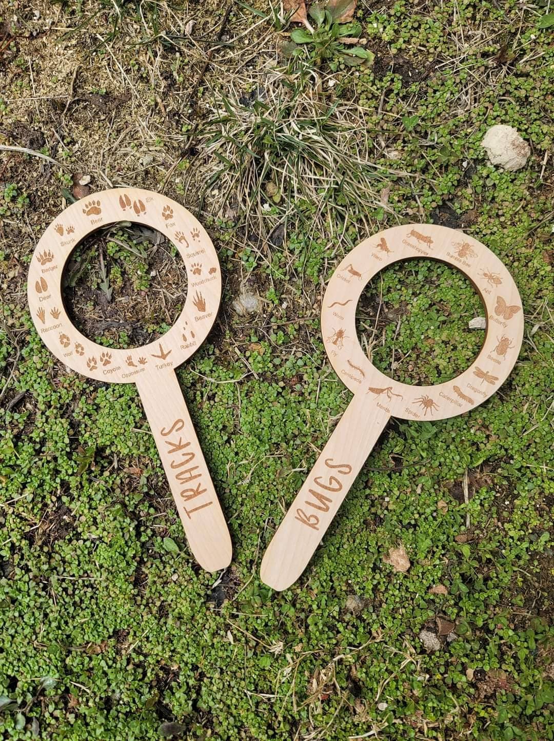 Bug Identify Wooden Hand-held View Finder// Nature Walk// Outside Home ...