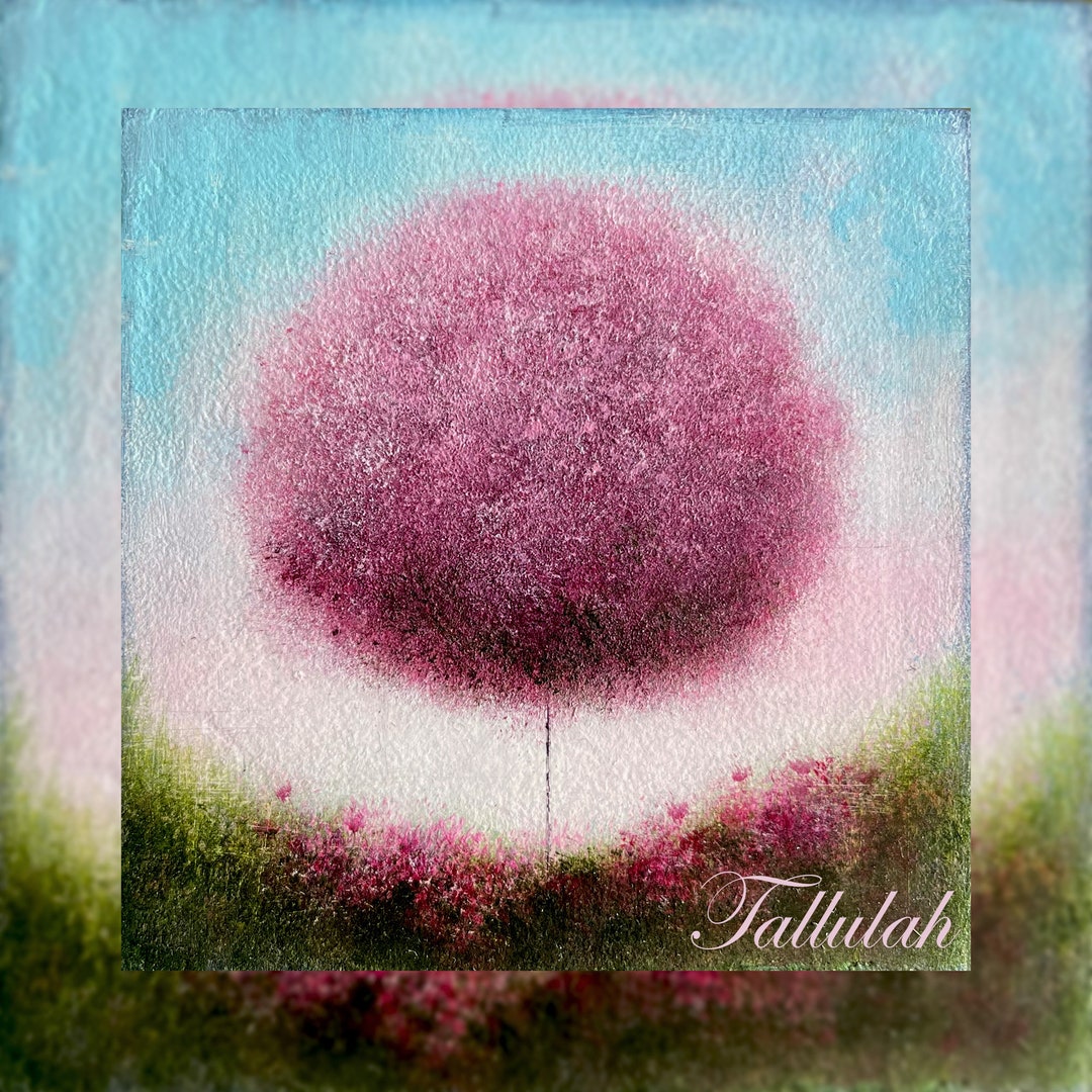 Mini Tree Painting, Cute Tree Art, Little Landscape Artwork, Mini Art ...