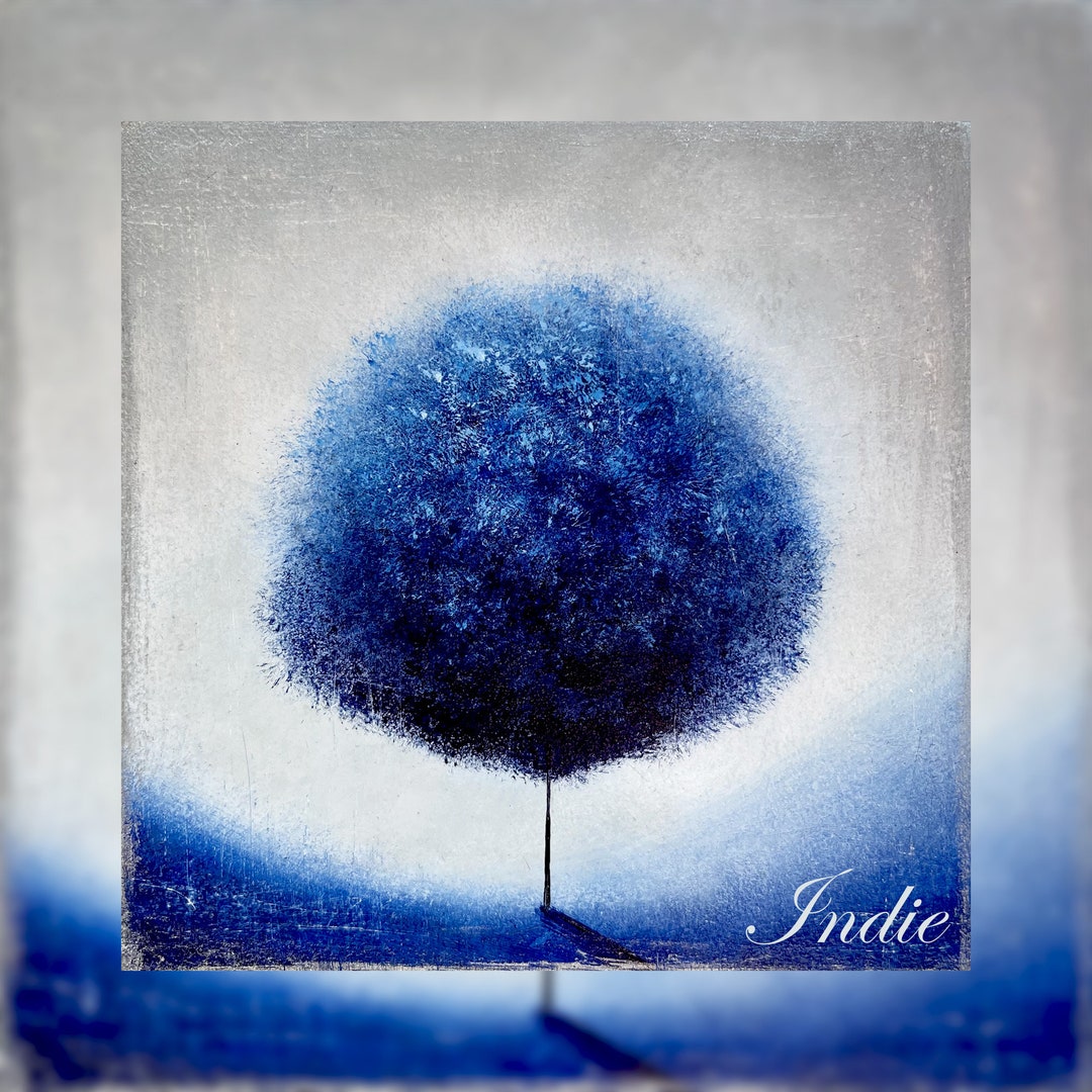 Mini Tree Painting, Cute Tree Art, Little Landscape Artwork, Mini Art ...