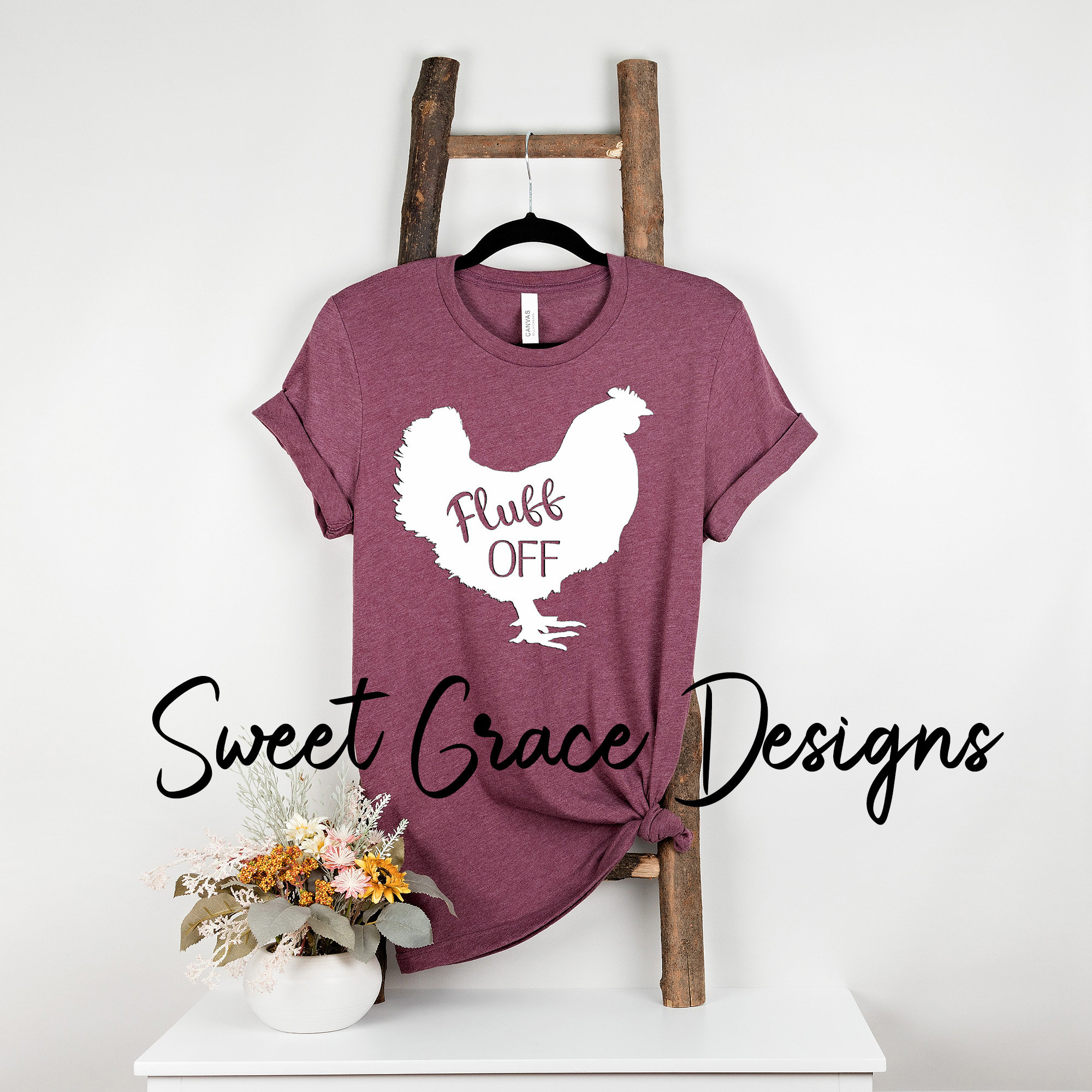 Fluff off | Funny Chicken PNG | Chicken Mom PNG | Chicken Life PNG ...