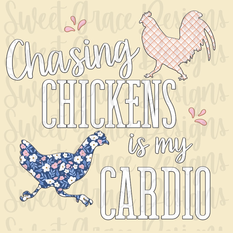 Chasing Chickens PNG | Farm Life | Farm Living | Chicken Mama | Digital ...