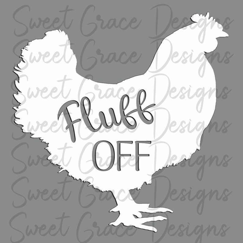 Fluff off | Funny Chicken PNG | Chicken Mom PNG | Chicken Life PNG ...