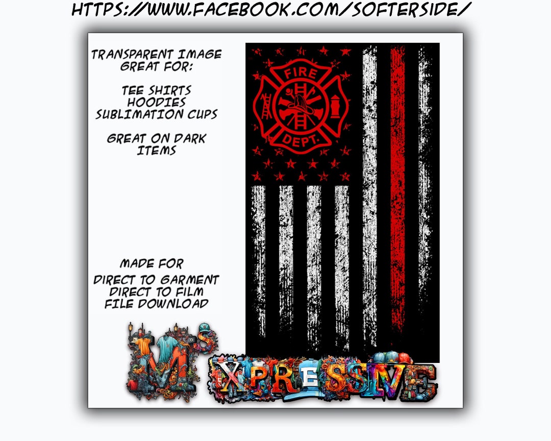 Firefighter, Fireman, First Responder Png USA Flag File Only, Great for ...