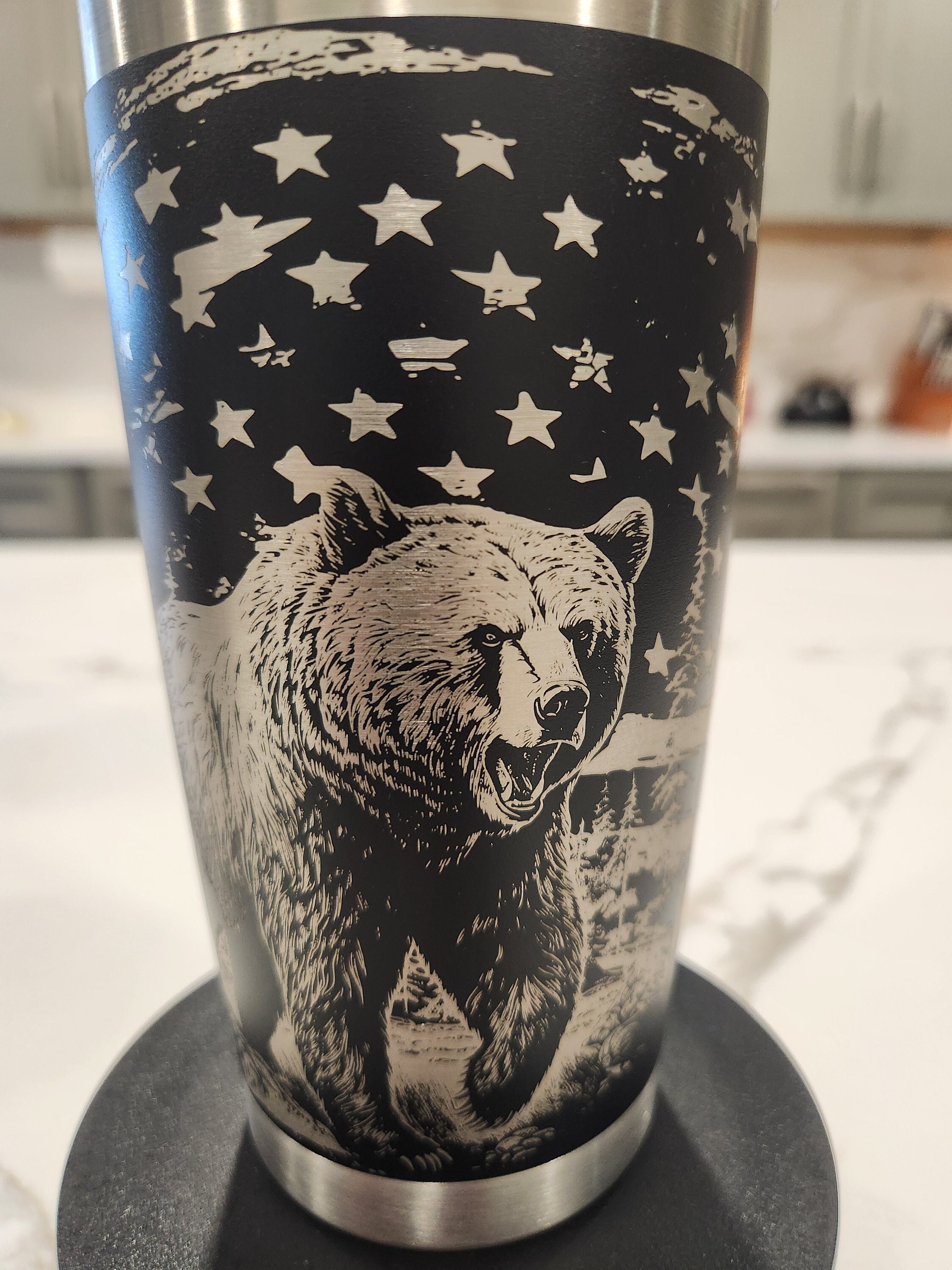 20oz Tumbler Laser SVG, Freedom Version 4 Bear Full Wrap Laser SVG - Etsy