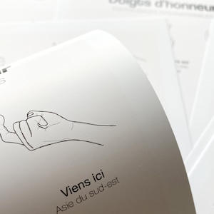 Affiche doigts d'honneur équivalences internationales A4 - Etsy France