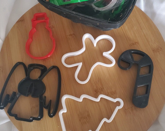 Candy Cane Characters Cookie Cutters Christmas Cookie Cutters Name ...