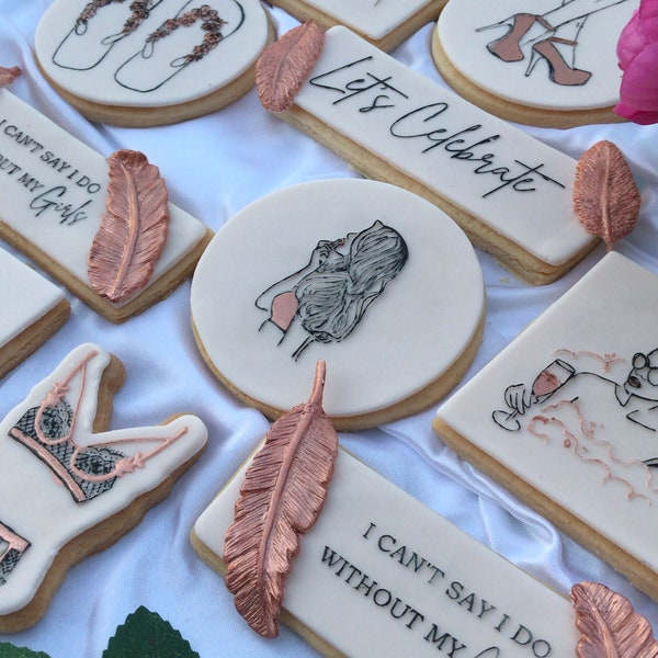 Personalised Hen Party Biscuits - Etsy UK