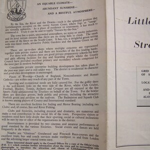 Littlehampton Street Map, Sussex, England, Advertising, 1968 - Etsy