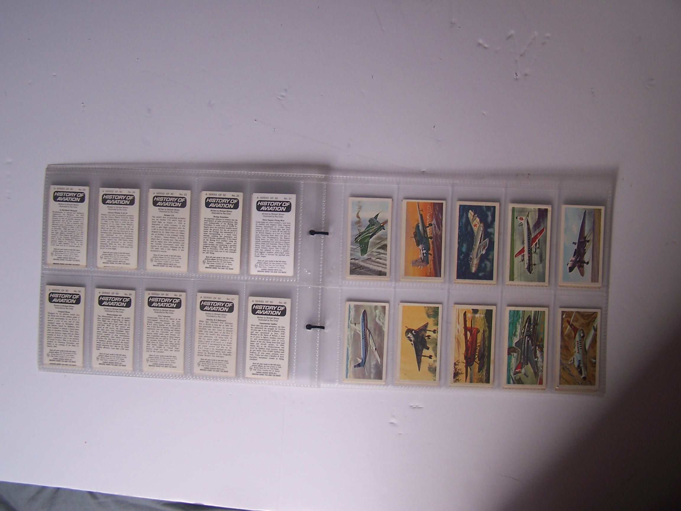 Tea Cards, Brooke Bond, Picture Cards, History of Aviation, Complete ...