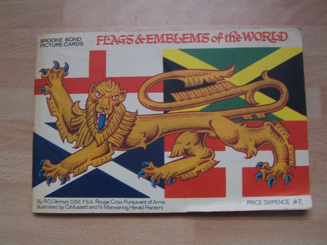 Vintage 1967 Brooke Bond Flags & Emblems Card Album - Etsy