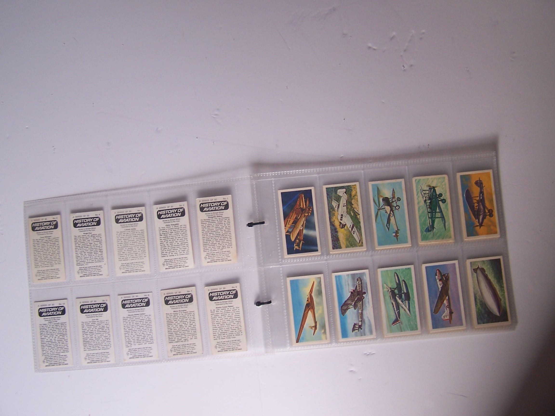 Tea Cards, Brooke Bond, Picture Cards, History of Aviation, Complete ...