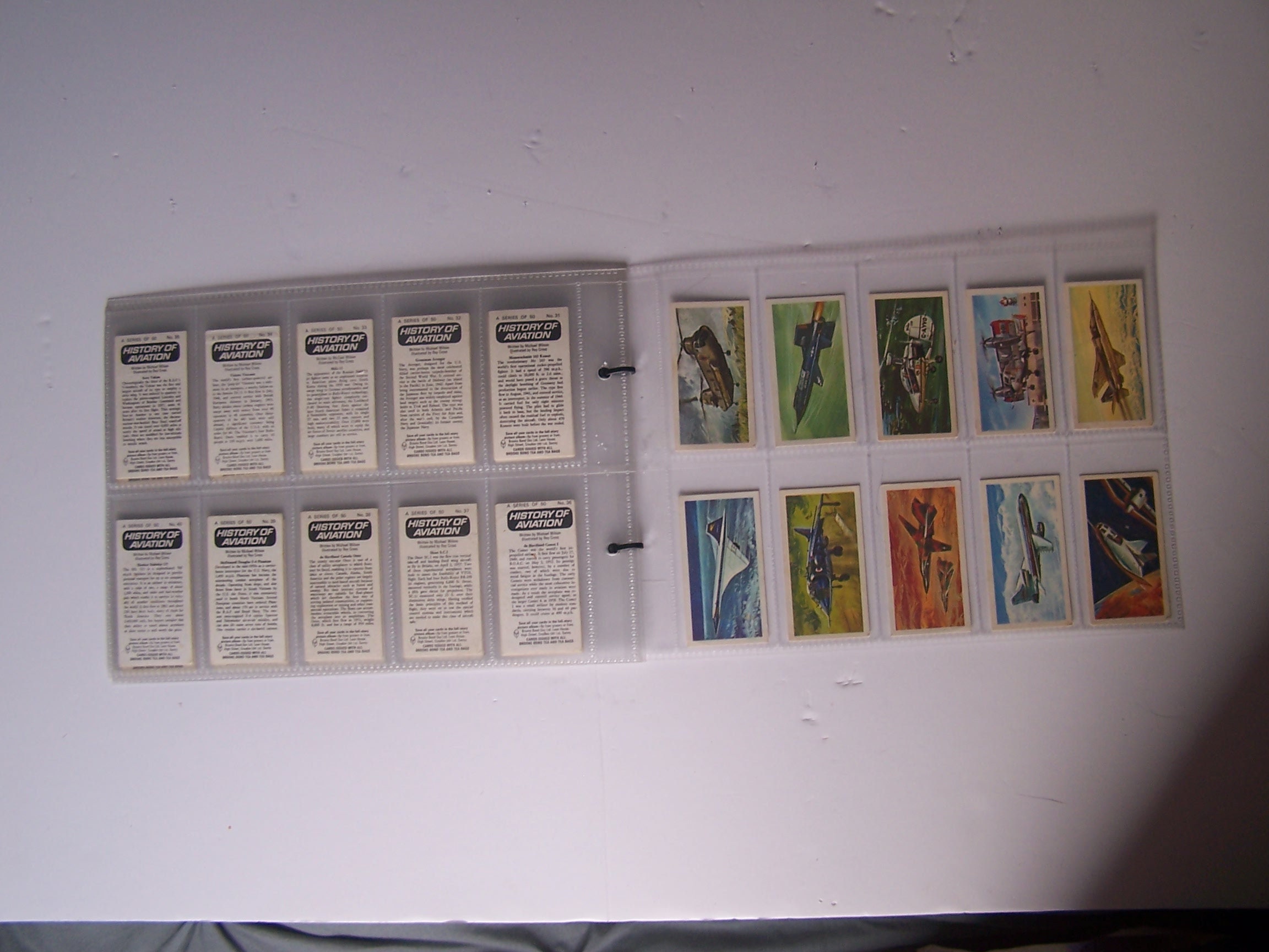 Tea Cards, Brooke Bond, Picture Cards, History of Aviation, Complete ...