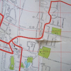 Littlehampton Street Map, Sussex, England, Advertising, 1968 - Etsy