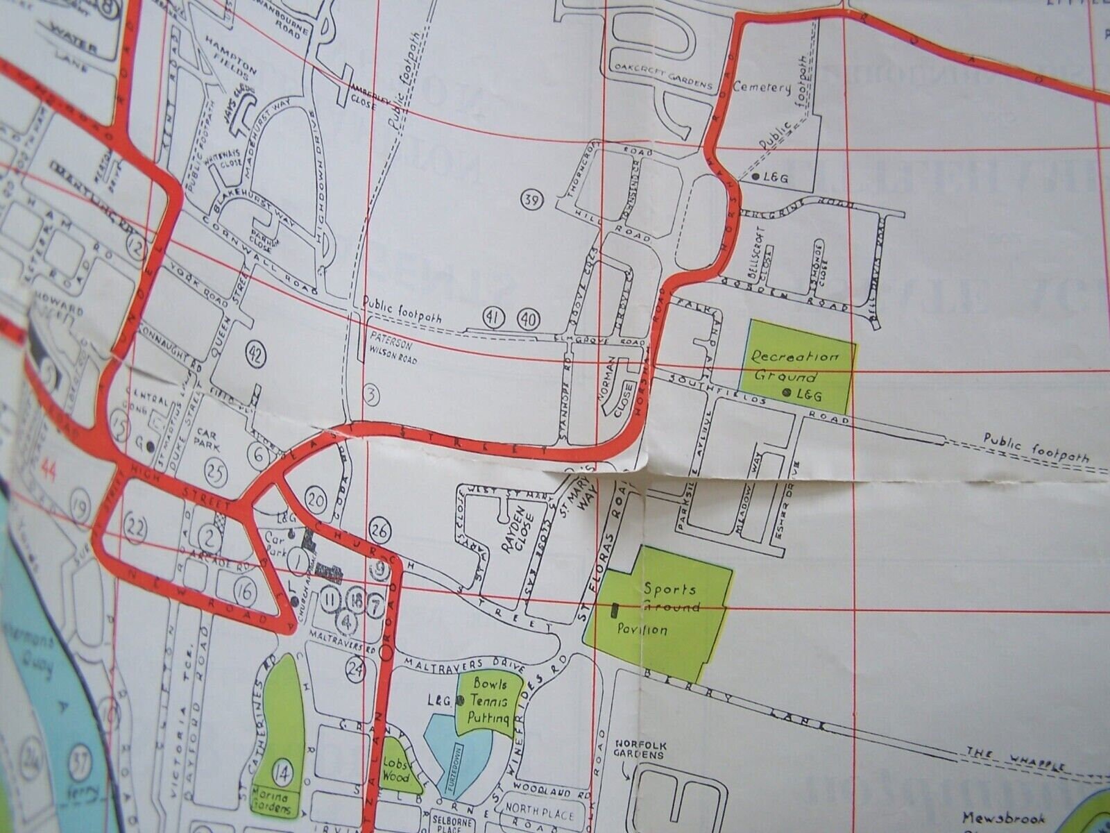 Littlehampton Street Map, Sussex, England, Advertising, 1968 - Etsy