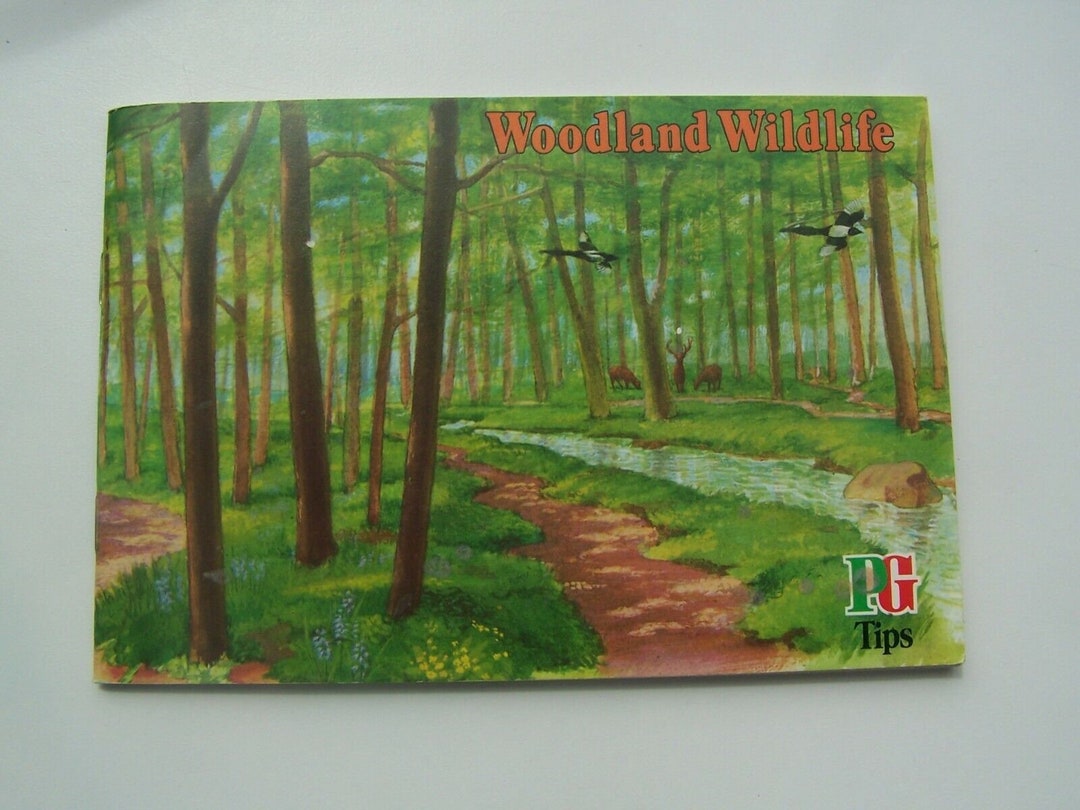 Tea Cards, Brooke Bond PG Tips, Picture Cards, Woodland Wildlife ...