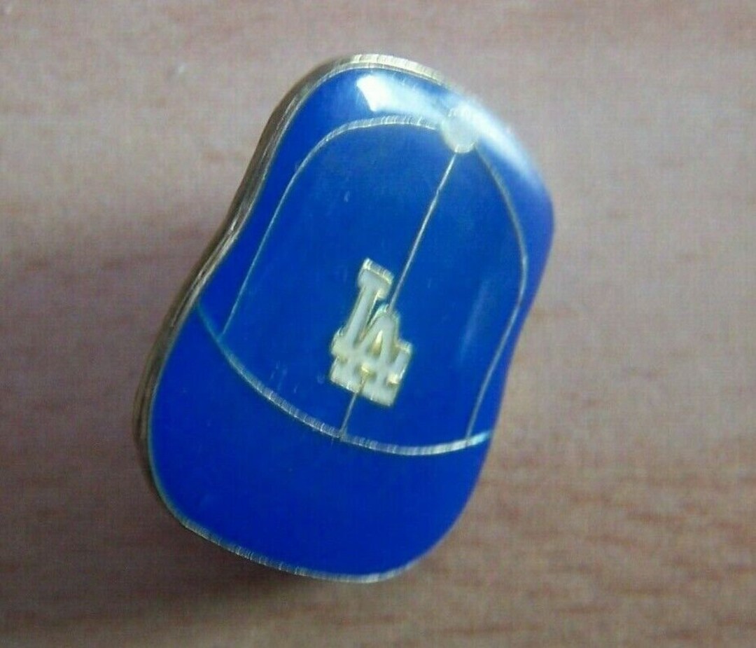 Badge, Pin, L A Dodgers, Baseball, Cap, Enamel, Blue - Etsy