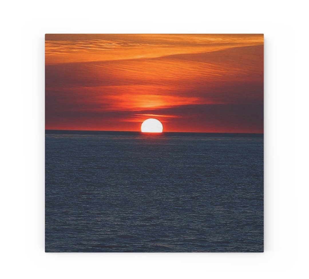 Sunset Canvas Painting - Etsy