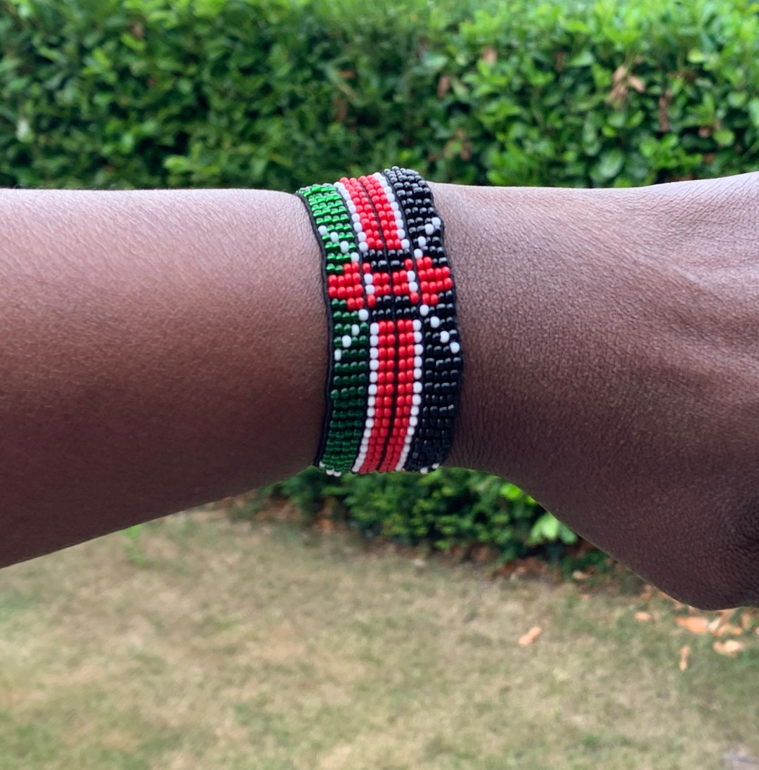 Kenyan Beaded Bracelet Beaded Bracelet Handmade Beaded Bracelet Kenyan