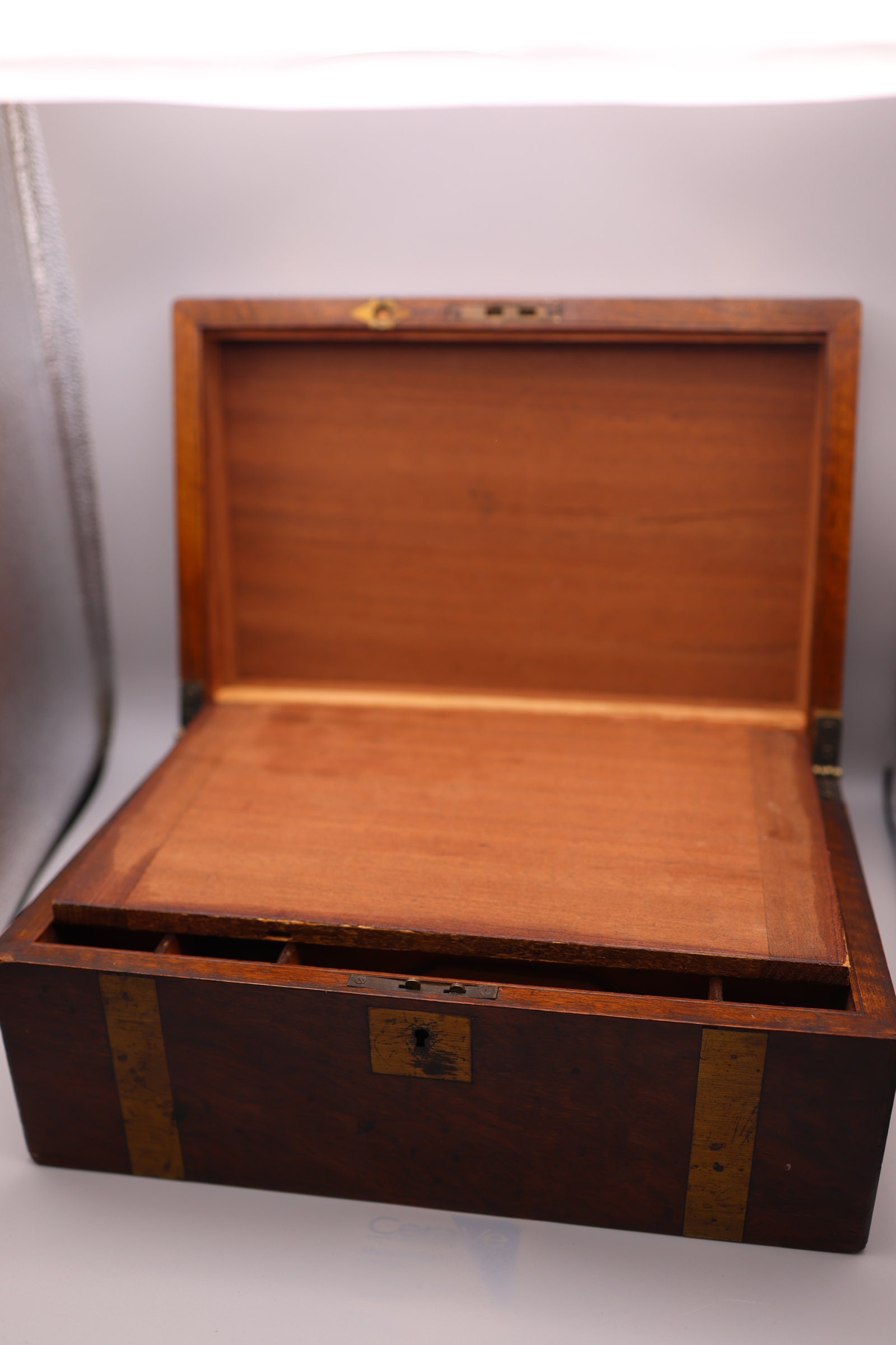 Antique C1800 Mahogany Wooden Writing Slope Pen Storage Box - Etsy