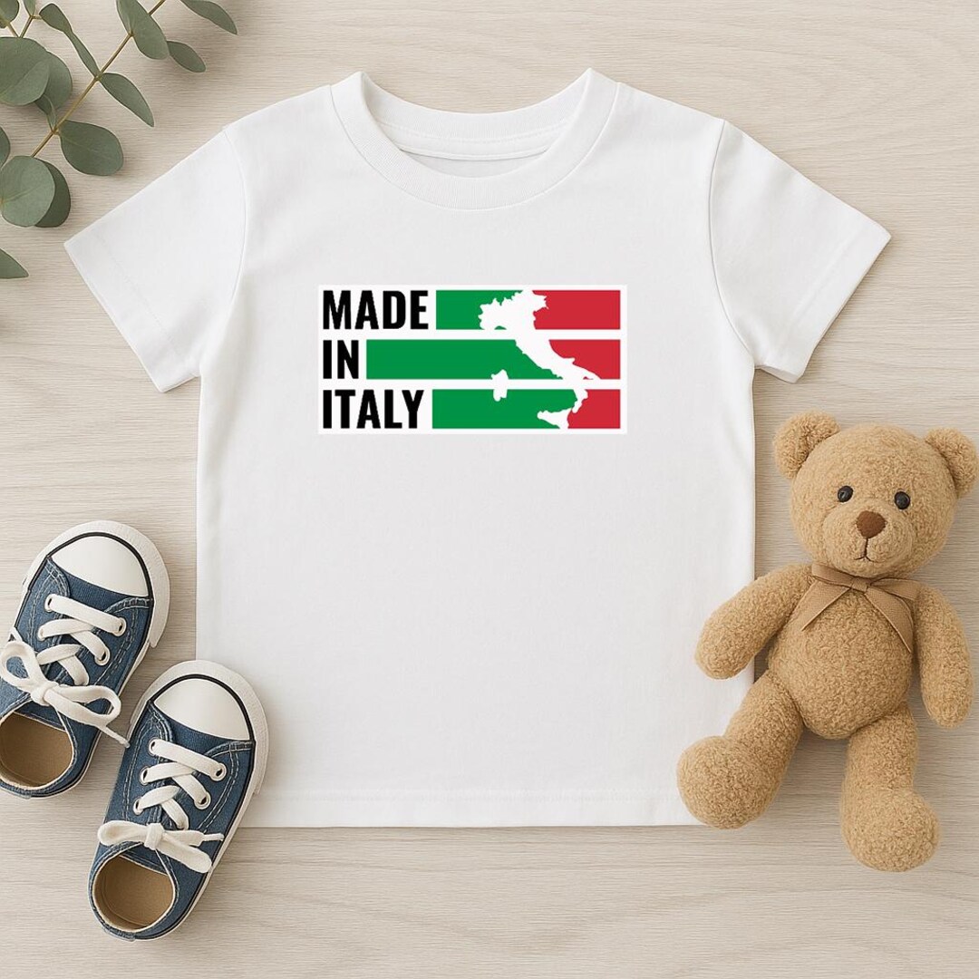 Italian Pride Kids T-shirt: Cultural Graphic Tee for Toddlers, Boys ...