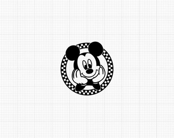 Checkered Mouse, Mickey Minnie Mouse, Movie, Retro, Ears Head, Svg Png ...