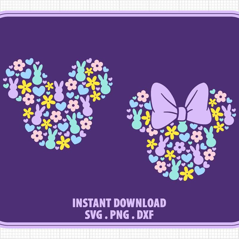 Minnie Flower Svg - Etsy