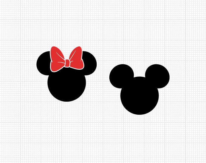 Checkered Mouse, Mickey Minnie Mouse, Movie, Retro, Ears Head, Svg Png ...