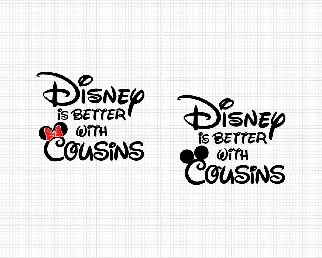 Cousin, Mickey Minnie Mouse, Ears Bow, Better With Cousins, Travel ...