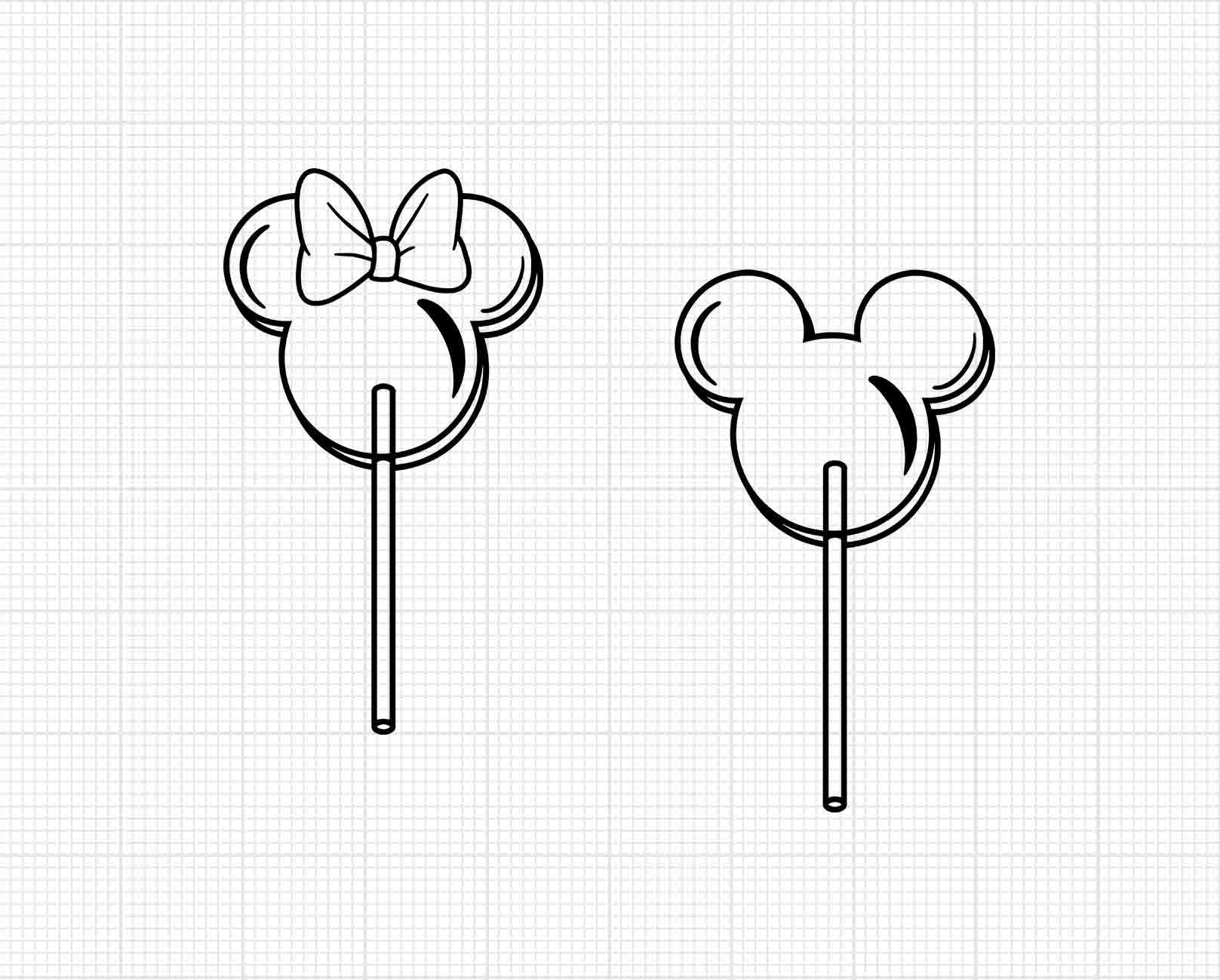 Minnie Mouse Lollipop Molds Cupcake Chocolate Lollipop Mold | Party