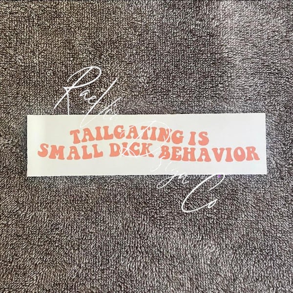 Funny Tailgating Sticker - Etsy