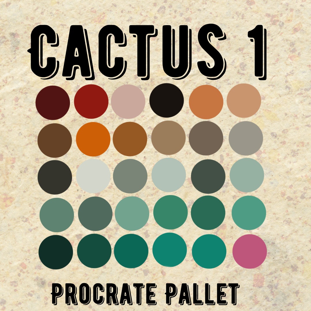 Cactus Procreate Pallet - Etsy
