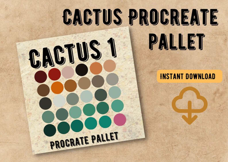 Cactus Procreate Pallet - Etsy