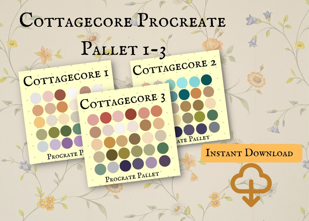 Cottage Core Procreate Pallet 1-3 - Etsy