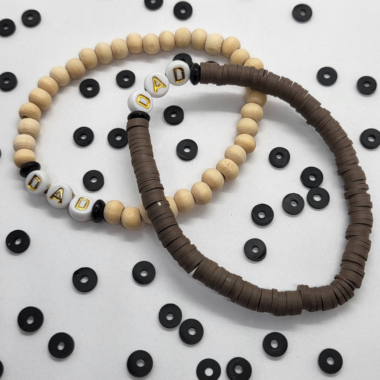 Dad Bracelet Father's Day Gift Custom Beaded Bracelet for Him Bracelet ...