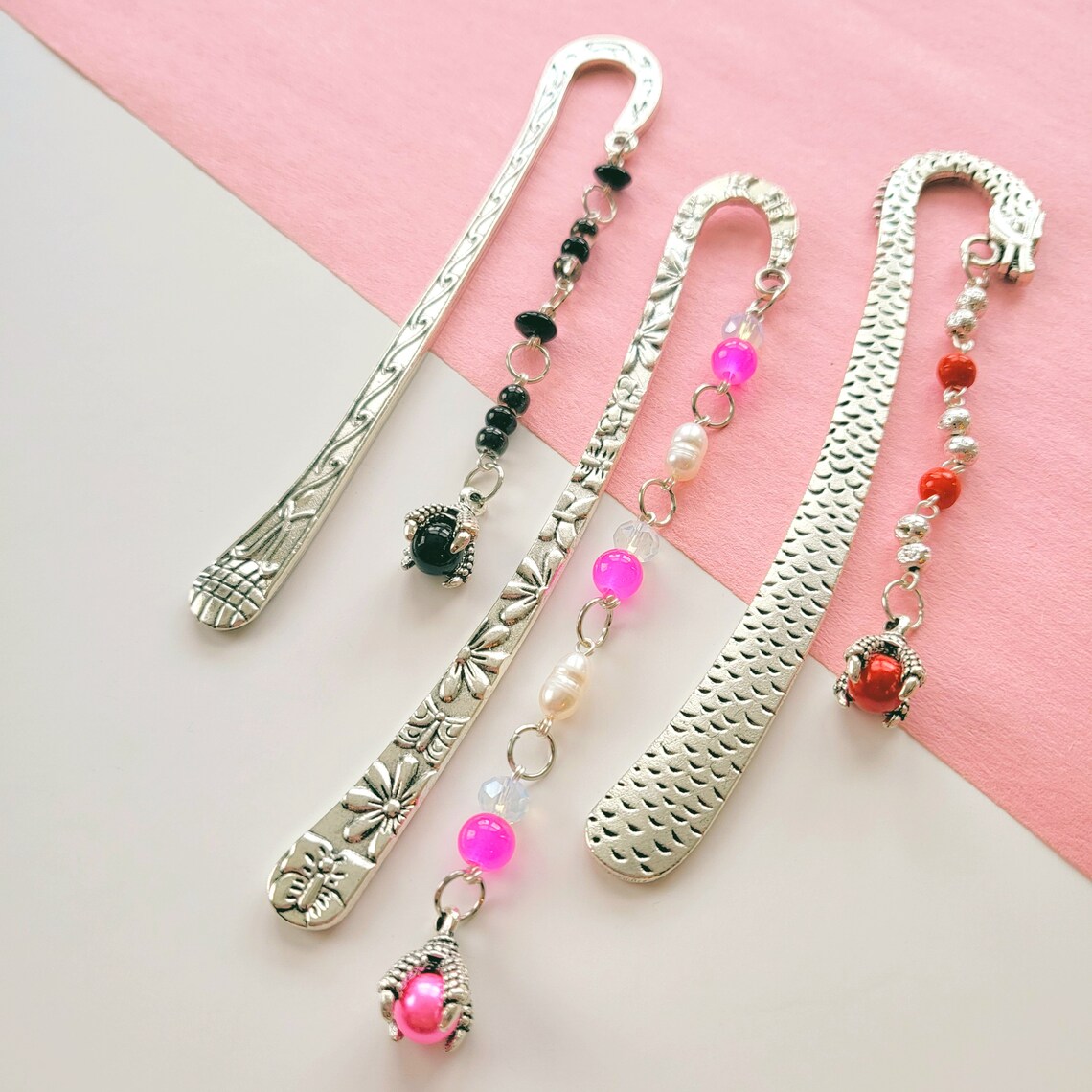 Beaded Bookmark Booklover Gift Shepherd Hook Bookmark - Etsy