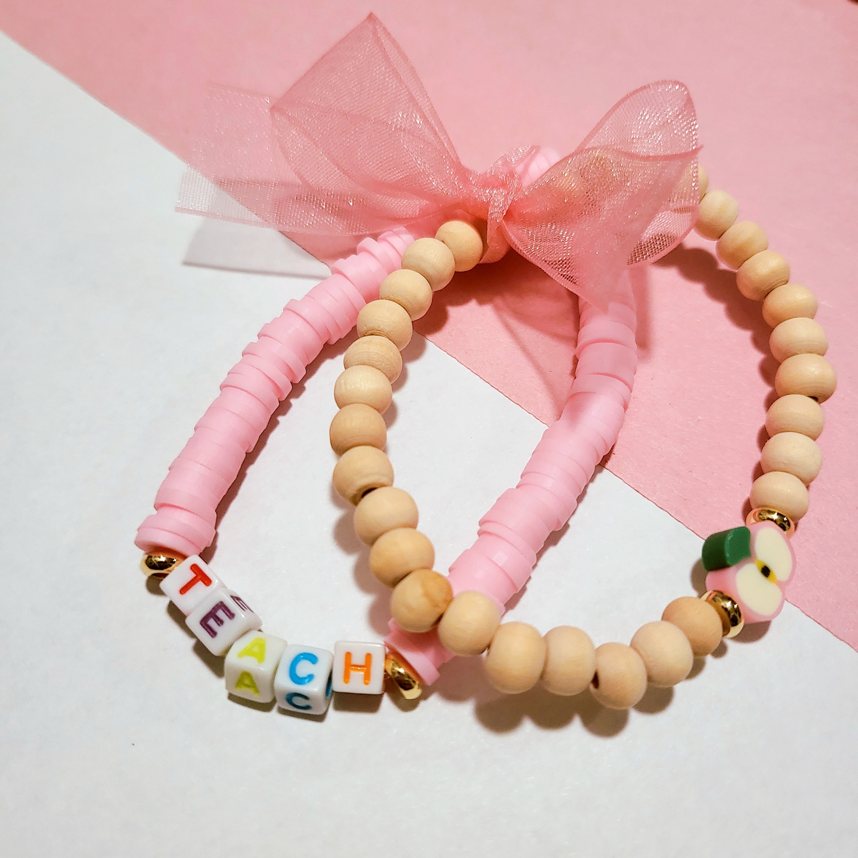 Teacher Beaded Bracelet Set | Back to School Gift for Teachers ...