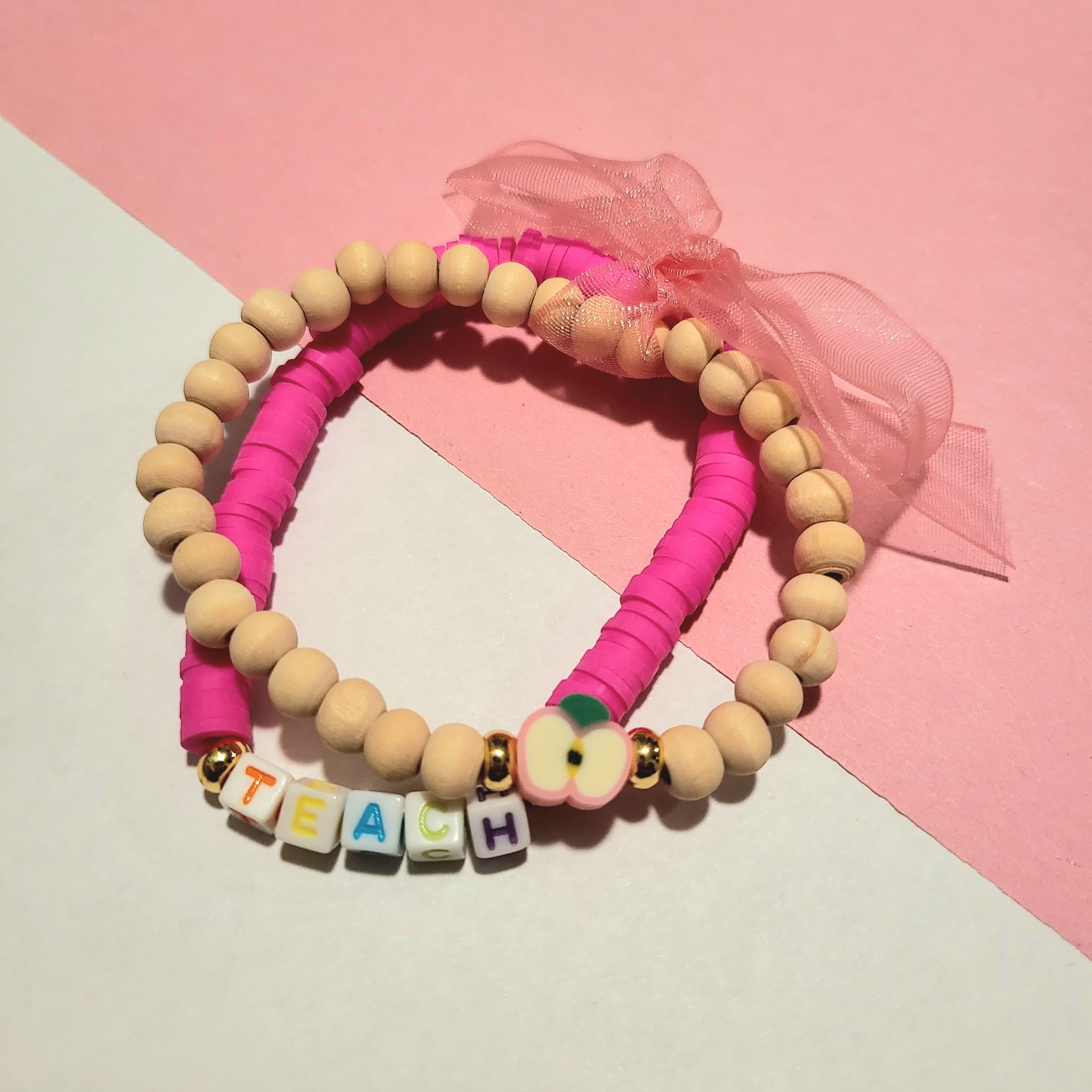 Teacher Beaded Bracelet Set | Back to School Gift for Teachers ...