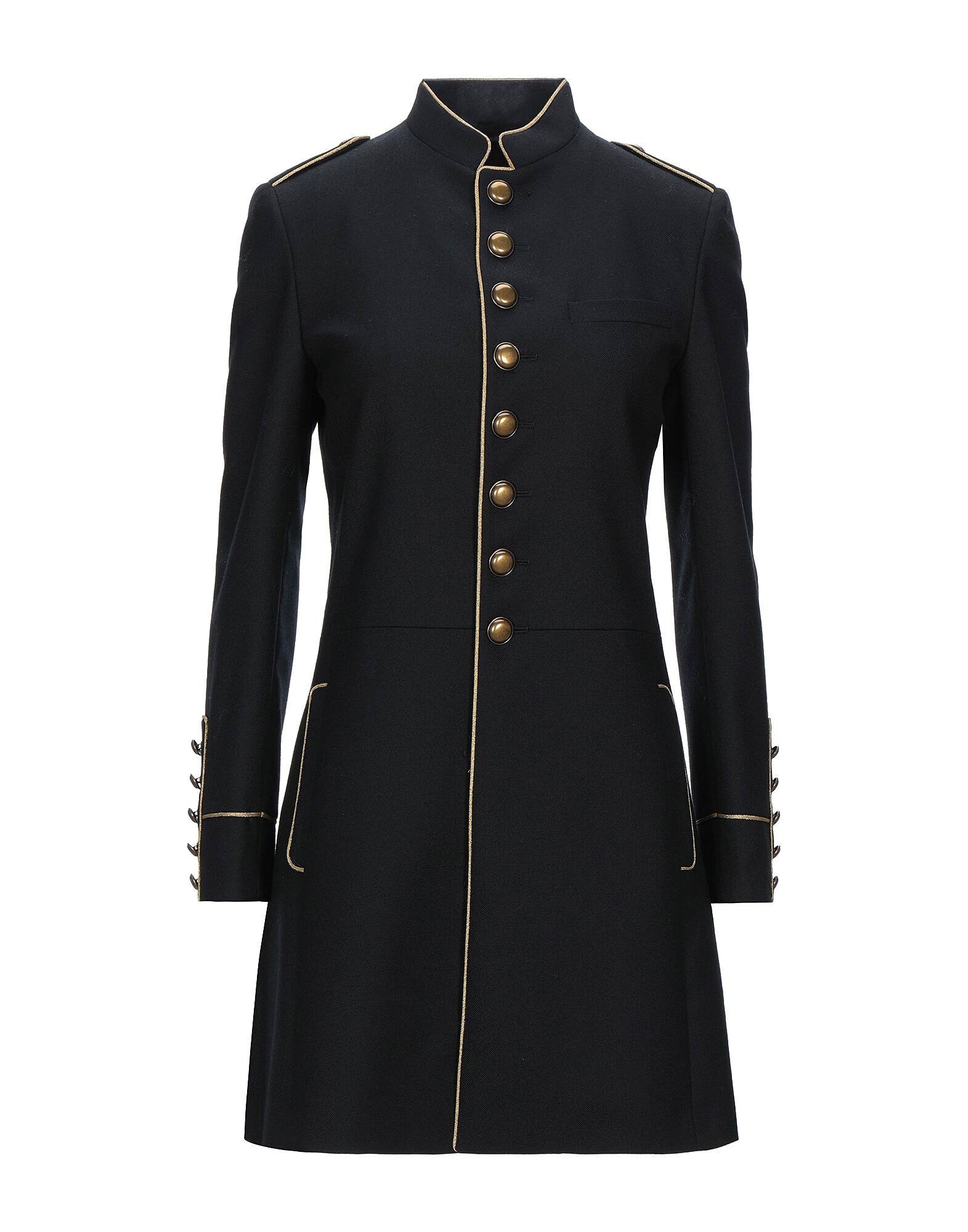 Military Style Coat Womens, Women's Military Coat in Black, Military ...