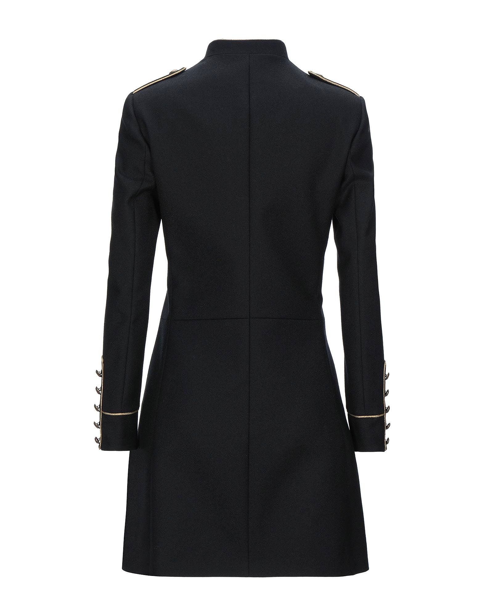 Military Style Coat Womens, Women's Military Coat in Black, Military ...