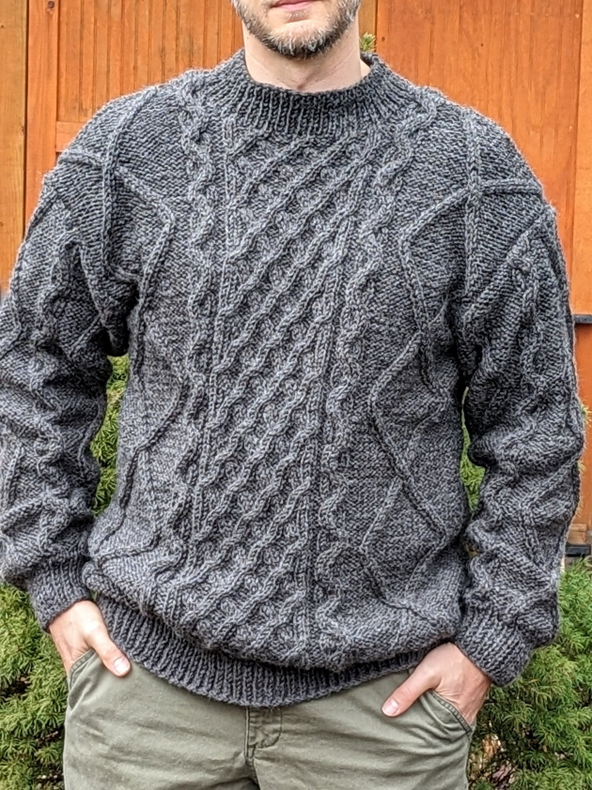 Men's Handknit Sweater Made From Yak Wool (size M-L) - Etsy