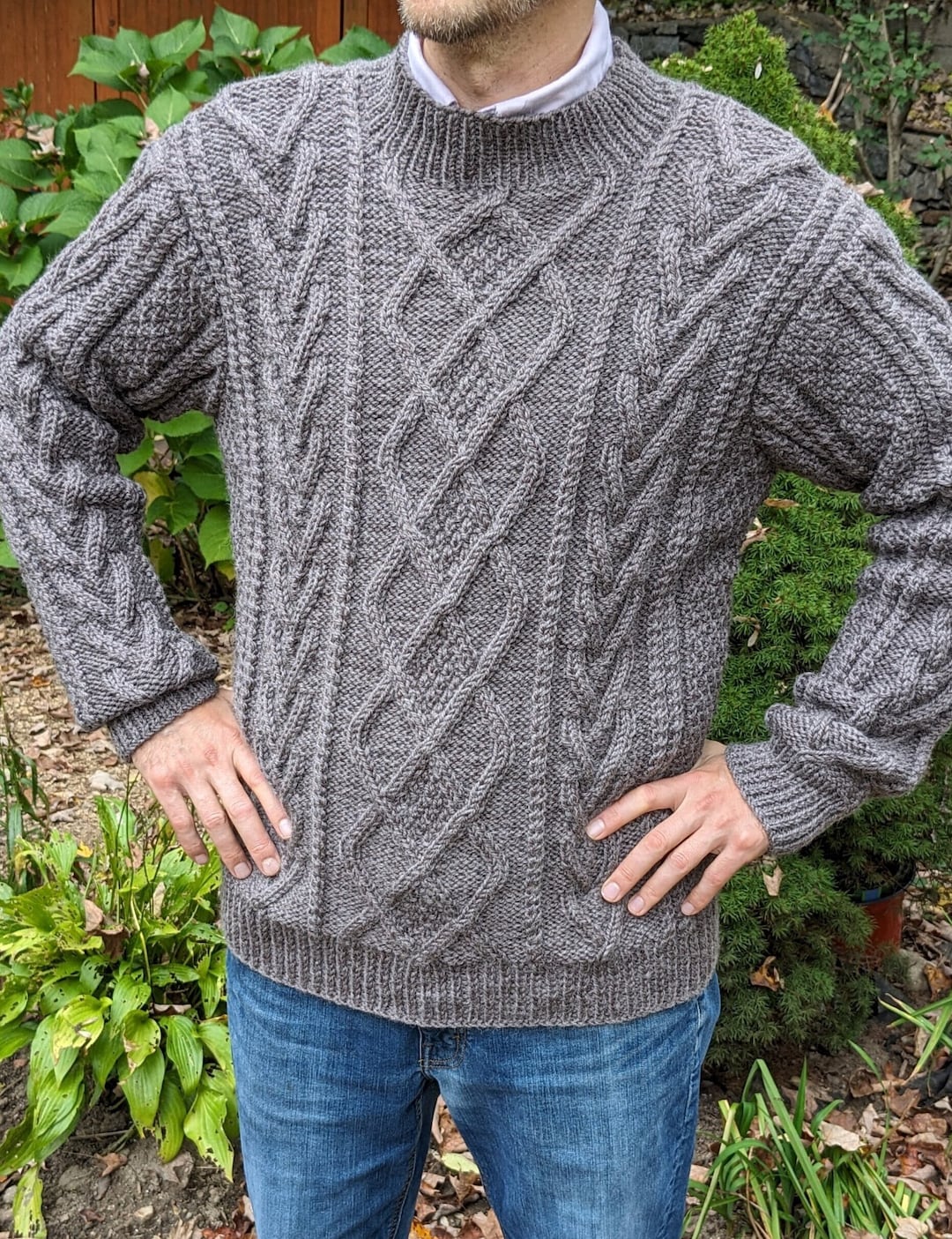 Men's Handknit Sweater Made From Yak Wool (size M-L) - Etsy