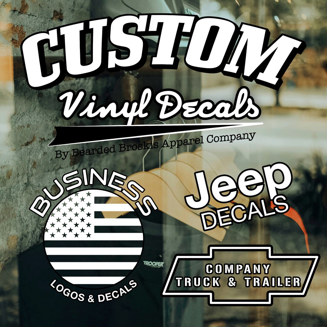 Custom Vinyl Decals for Business Logo, Truck & Trailer Decal, Jeep ...