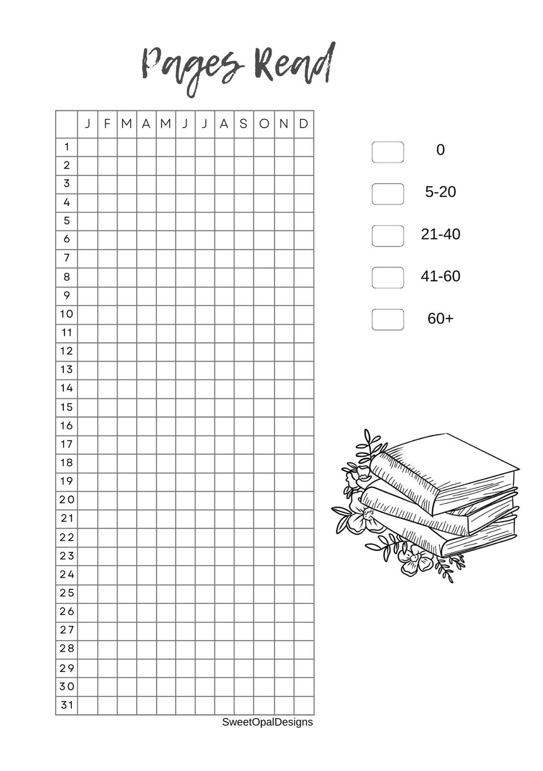 My Reading Tracker - Etsy