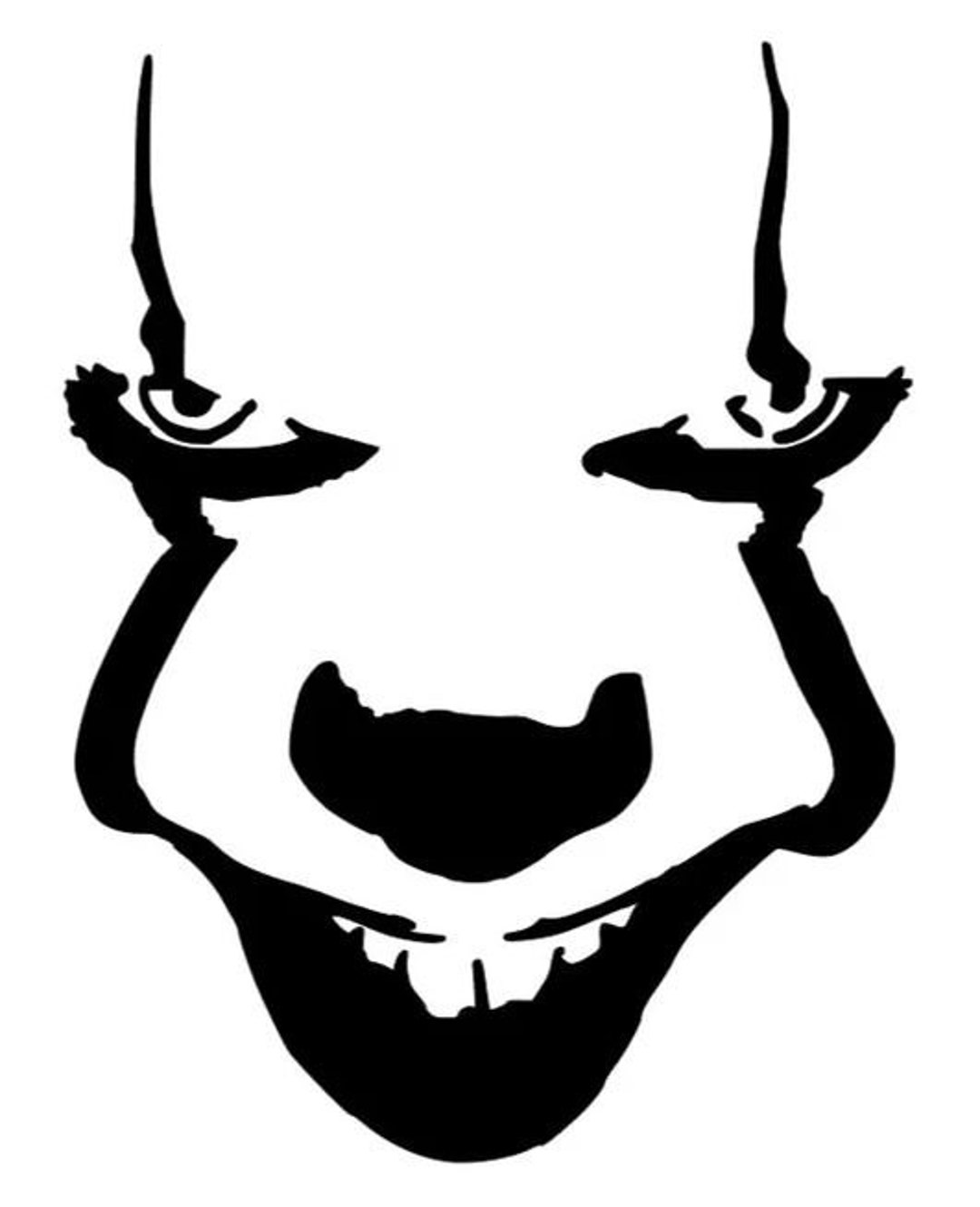Pennywise Outline Vinyl Decal - Etsy
