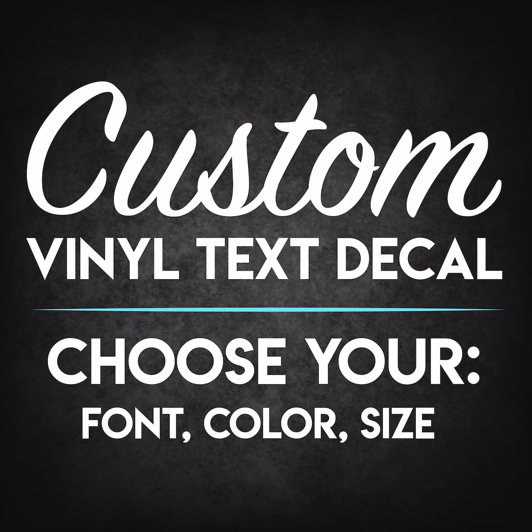 Customer Vinyl Stickers, Decals, Logo's Made to Order - Etsy