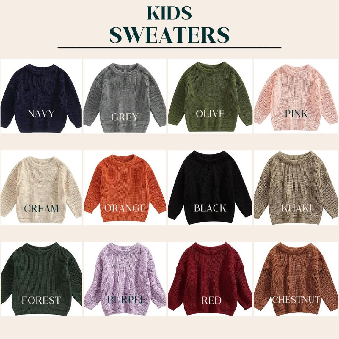 Personalized Name Sweater Checkered Embroidered Initial Infant Sweater ...