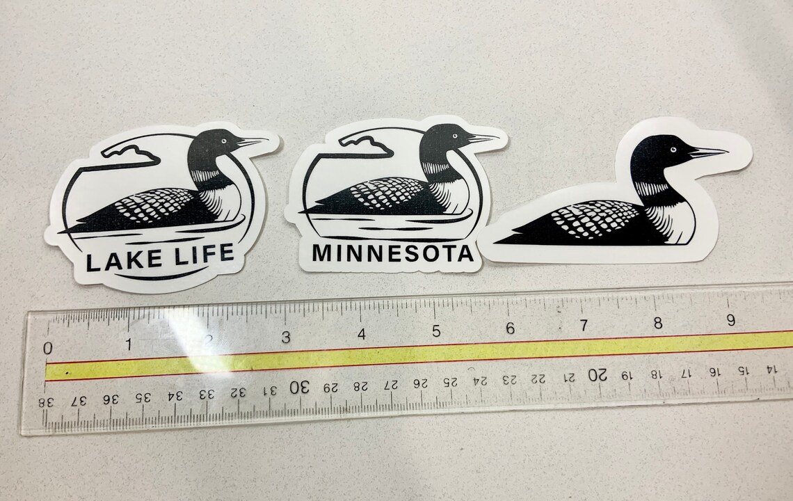 Loon Vinyl Stickers, Lake Life and Minnesota Theme - Etsy