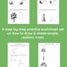 Tree Drawing Practice Worksheets for Highschool Drawing Class With ...
